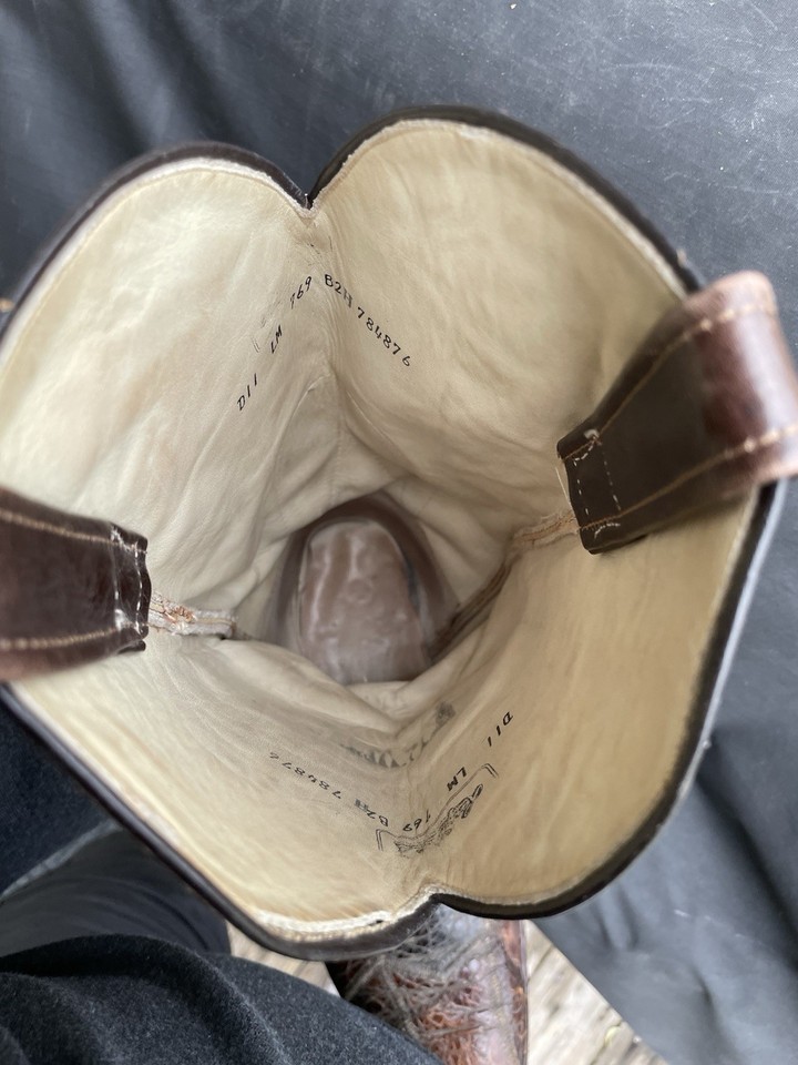 VINTAGE CROCKETT SPURS ON LARRY MAHAN BOOTS | eBay