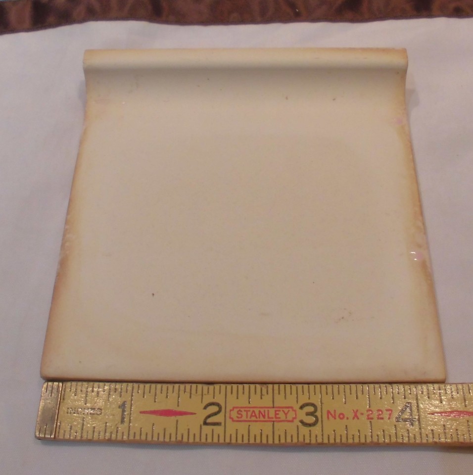 1 Shell Pink Radius Bullnose Ceramic Tile 4-3/8" by Mid-State: Glossy ...