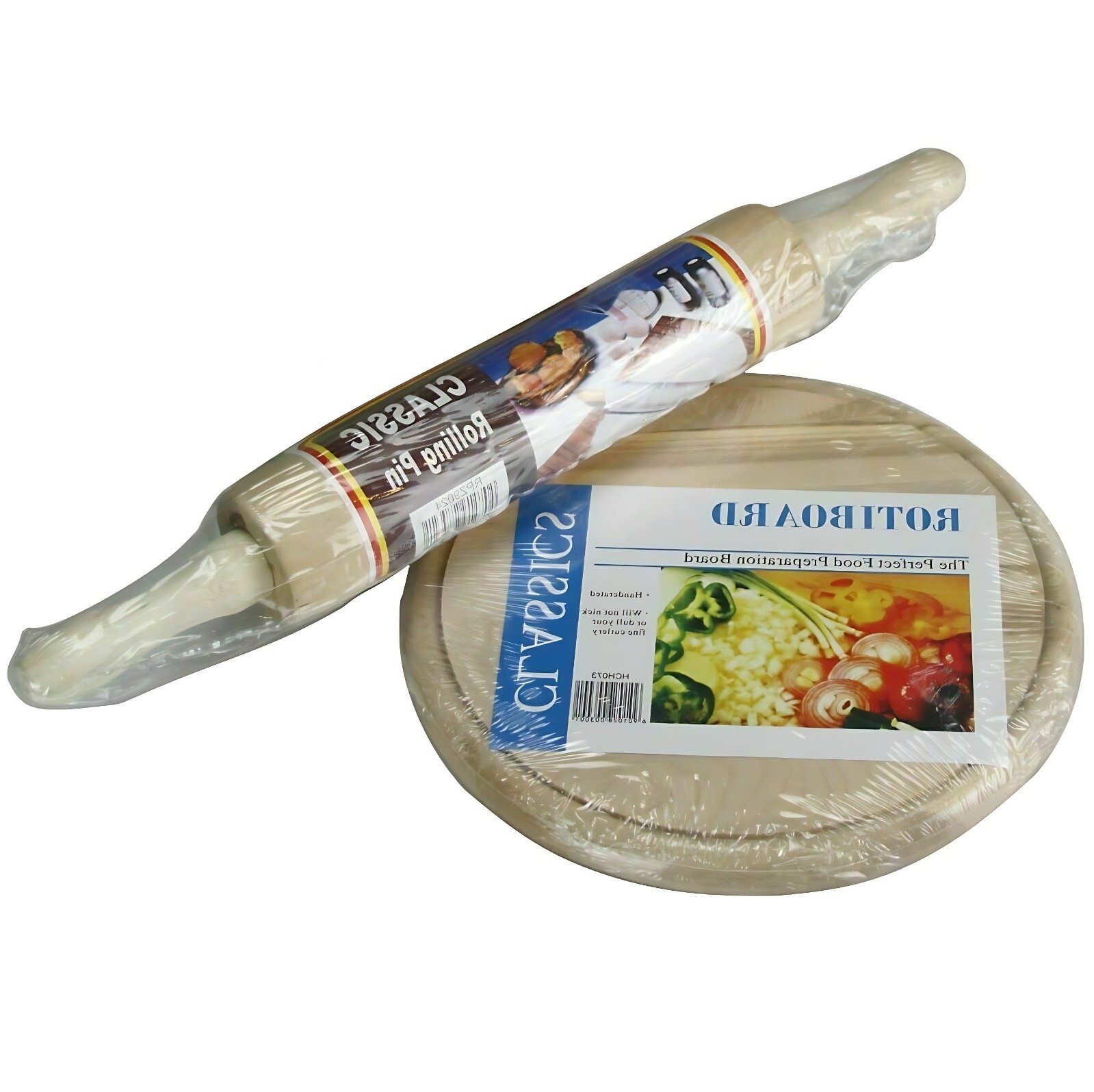 3PC Roti Flour Box Wooden Durable Chappati Atta Roti Board Rolling Pin ...