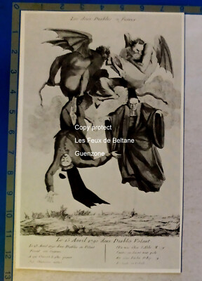 Les deux diables en fureur Révolution francaise 1790 caricature ...