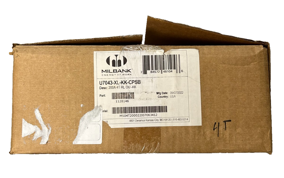 Milbank U7043-XL-KK-CPSB Terminal Ringless Meter Socket Enclosure | eBay