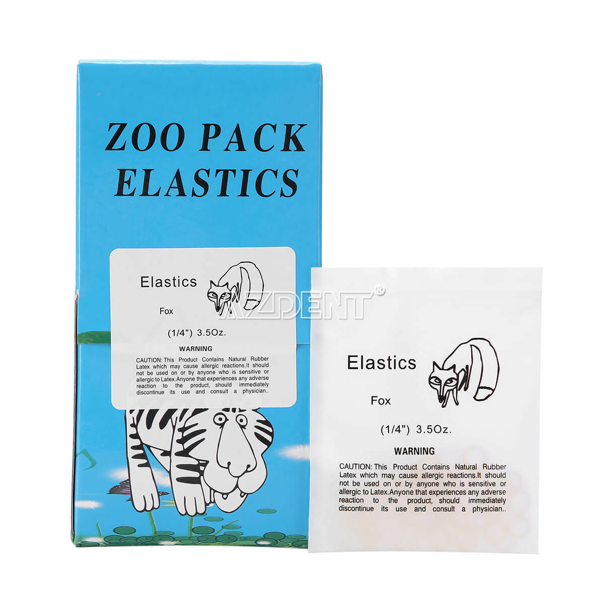Dental Orthodontic Elastics latex Rubber Bands Zoo Pack Ties For Brace ...