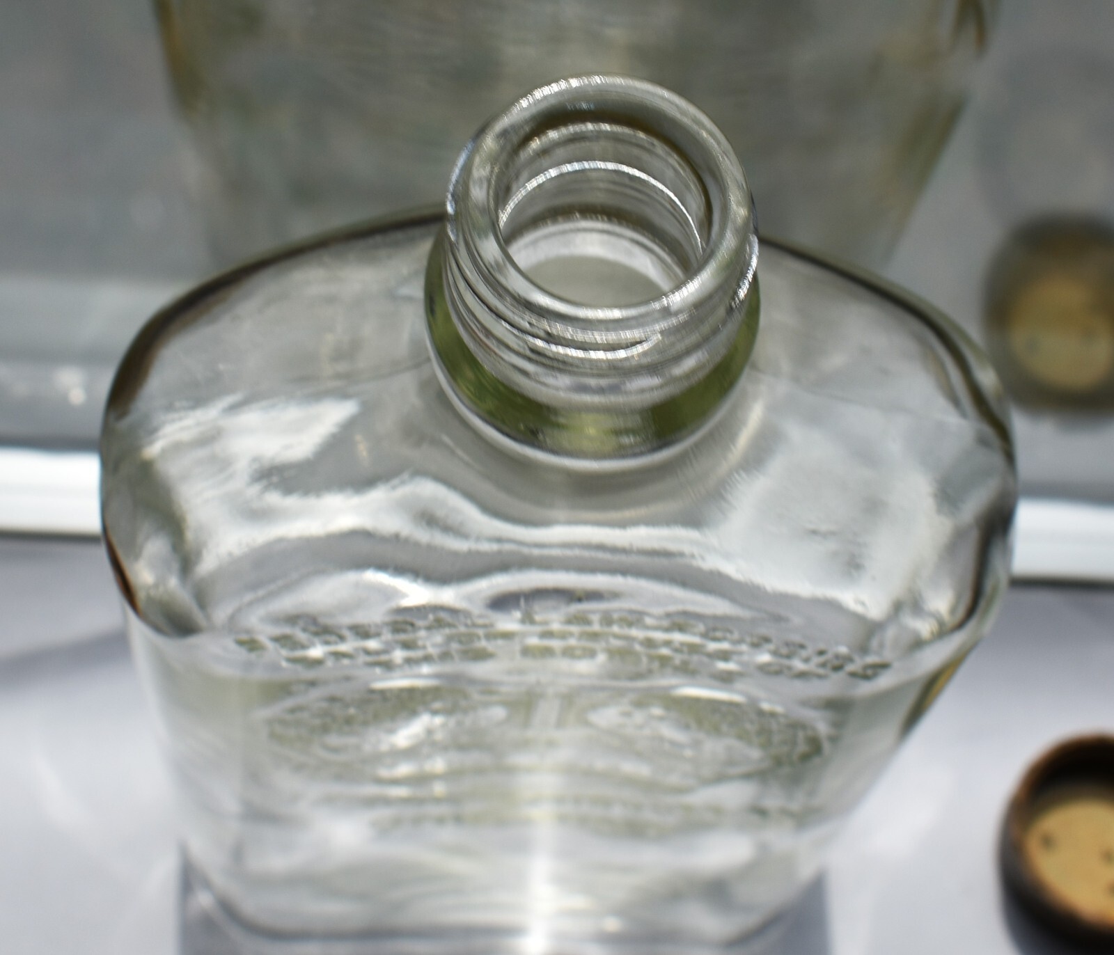 Vintage Embossed Ste Pierre Smirnoff Fls Curved Pint Crown Liquor ...