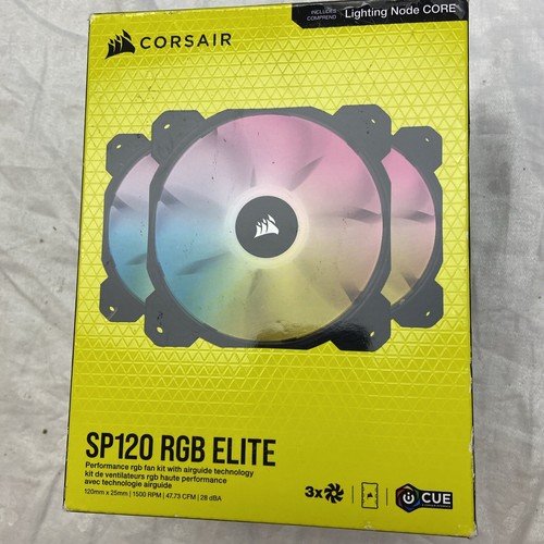CORSAIR iCUE SP120 RGB ELITE Performance 120mm PWM Triple Fan Kit with ...