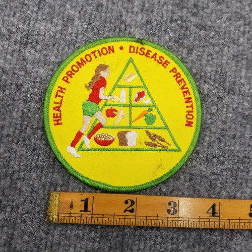 health promotion disease prevention patch girl running food pyramid ...