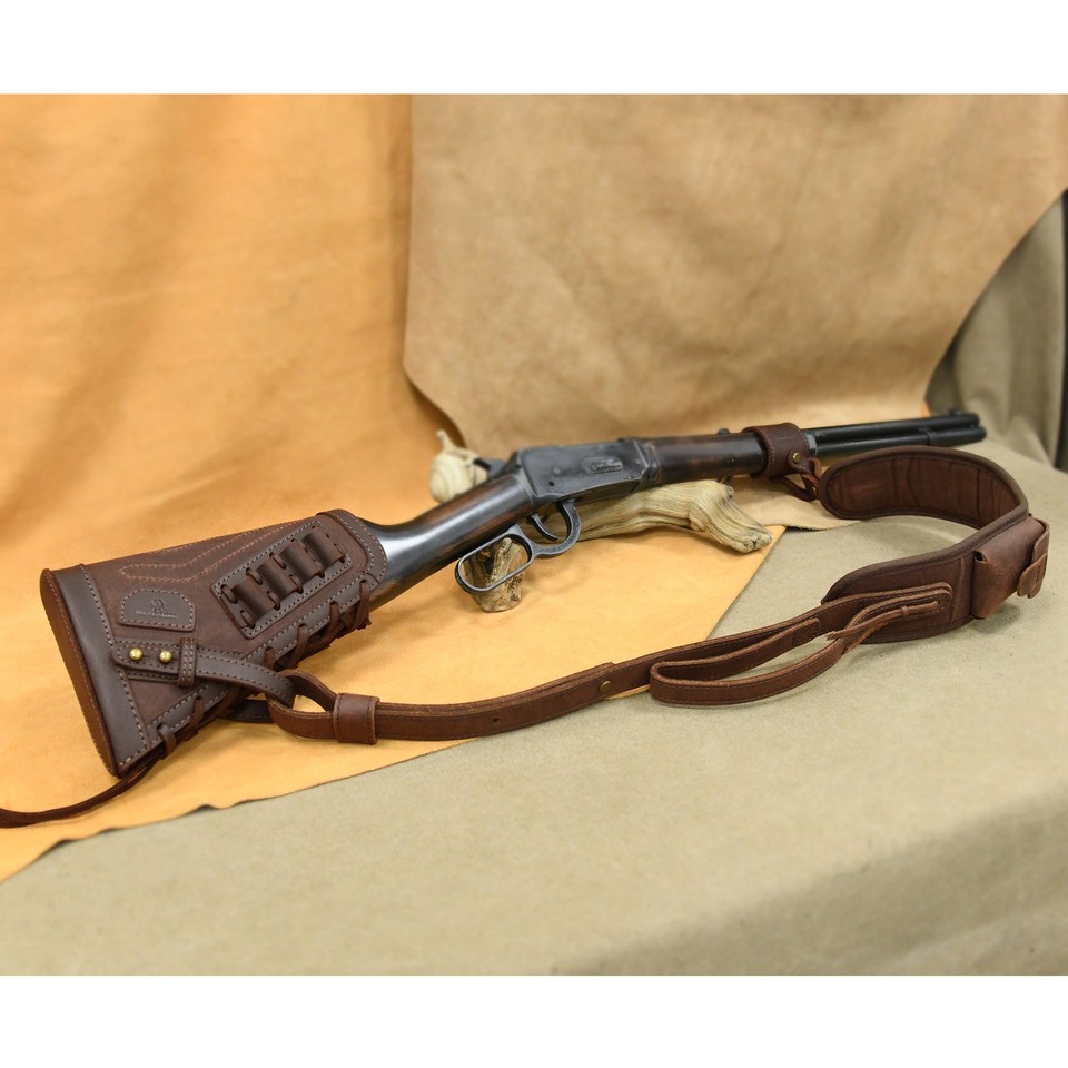 No Drilling Hunting Rifle Buttstock, Sling Straps with Sling Loop .357 ...