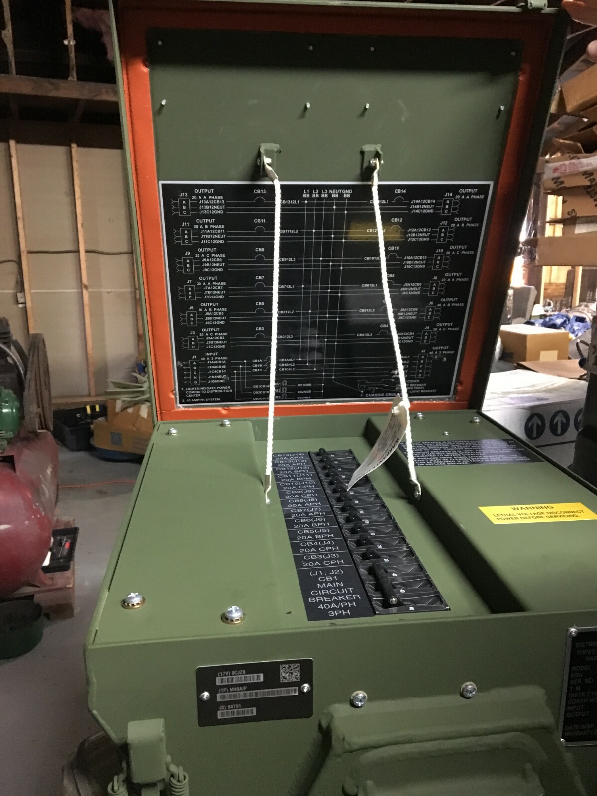 Military M40 A/P Power Distribution Circiut Breaker System Generator | eBay