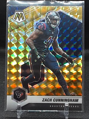 ZACH CUNNINGHAM 2020 MOSAIC YELLOW REACTIVE MOSAIC TEXANS VANDERBILT N1 ...