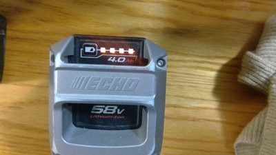 ECHO 58-Volt 4 Ah CBP-58V40 Lithium-Ion Battery Pack Used fully charged ...