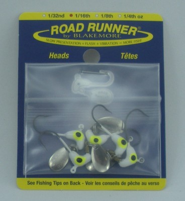 Blakemore 152-001 Road Runner Jig Head 1/16 oz White 4CT | eBay