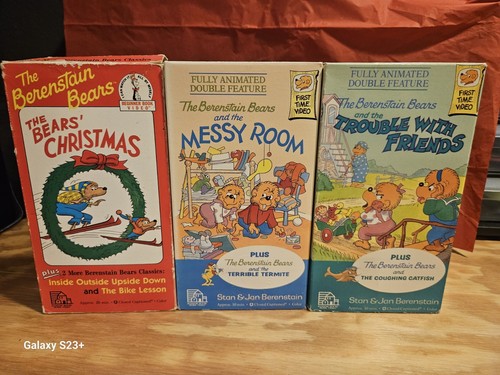 Berenstain Bears VHS Lot- Messy Room Christmas Trouble With Friends ...