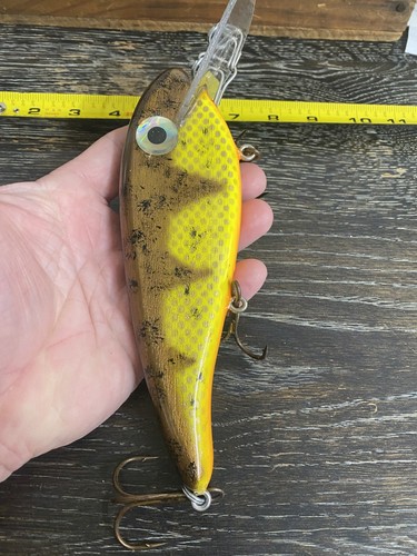 Custom 9” Musky Crank Bait Lure Muskie Pike Hand Made Wood Shad Robert ...