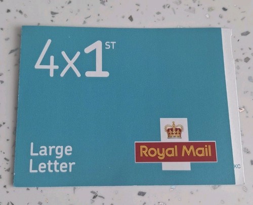 New Genuine First Class Large Letter Stamps Royal Mail Book Of 4 x ...
