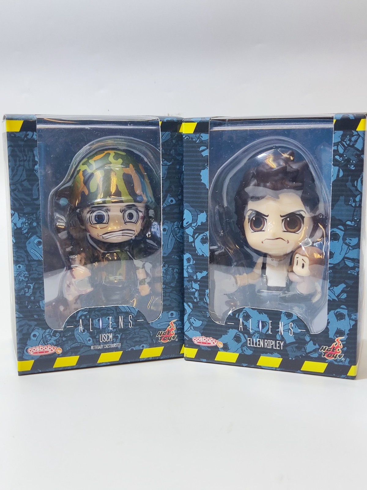 Hot Toys Cosbaby Aliens Ripley and USCM Soldier 2 Figure New | eBay