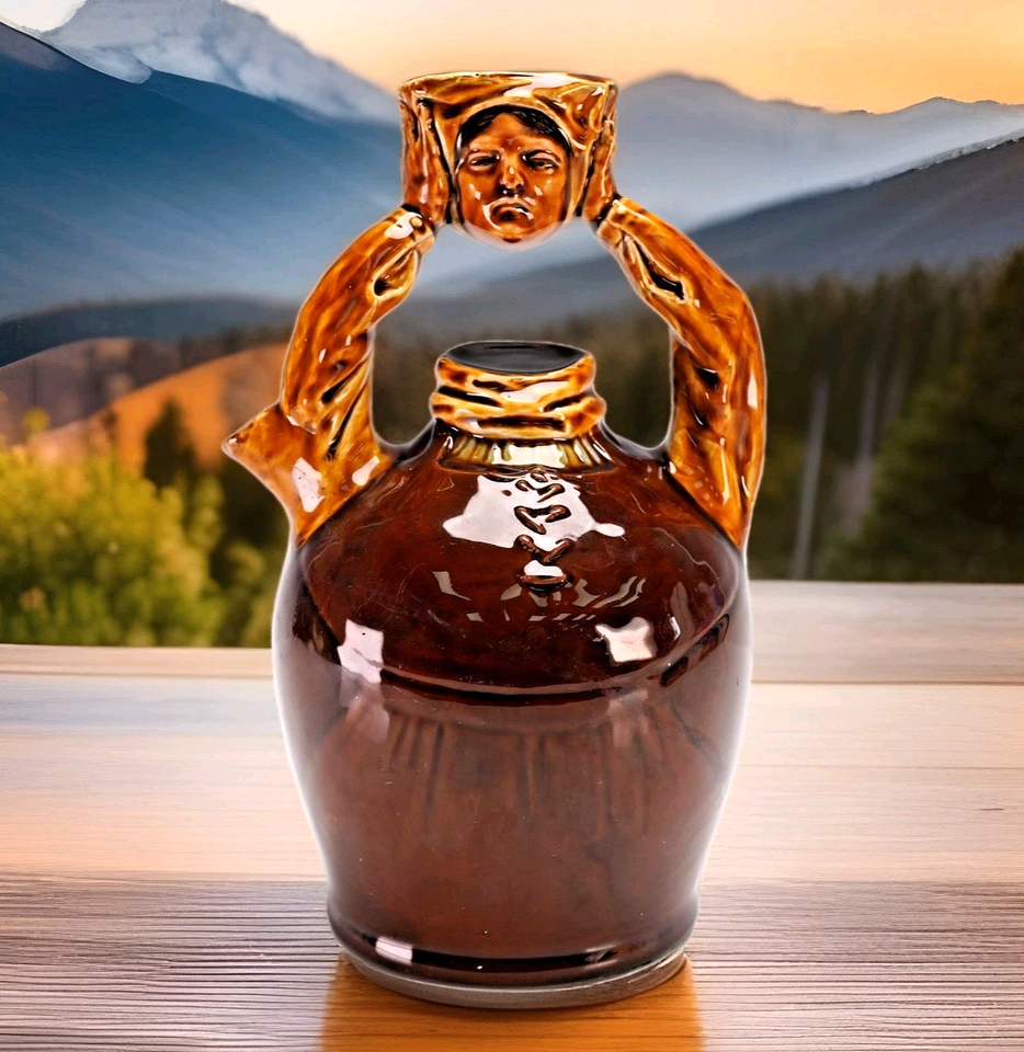 Rare Famous Royal Doulton Kingsware Whiskey Flask Jug The Quiet Woman ...