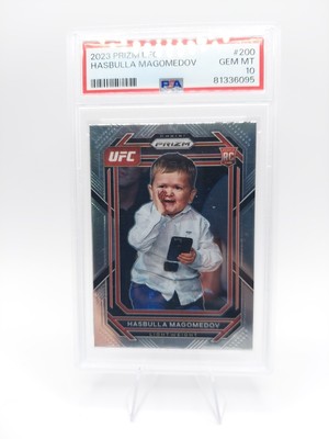 Hasbulla Magomedov PSA 10 Base Rookie 2023 UFC Panini Prizm RC GEM MT ...