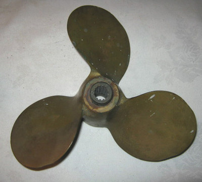 ANTIQUE MARITIME BRONZE BRASS SEA SHIP BOAT PROPELLER NAUTICAL DOORSTOP ...
