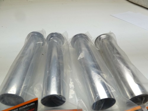 Two - 1-1/4′′ x 6′′ inch Chrome Plated Brass Threaded Extension Tube 20 ...