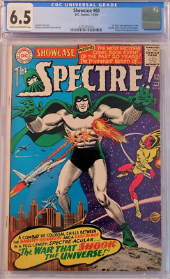1966 Showcase 60 CGC 6.5 1st Silver Age Spectre. Origin of the Spectre ...