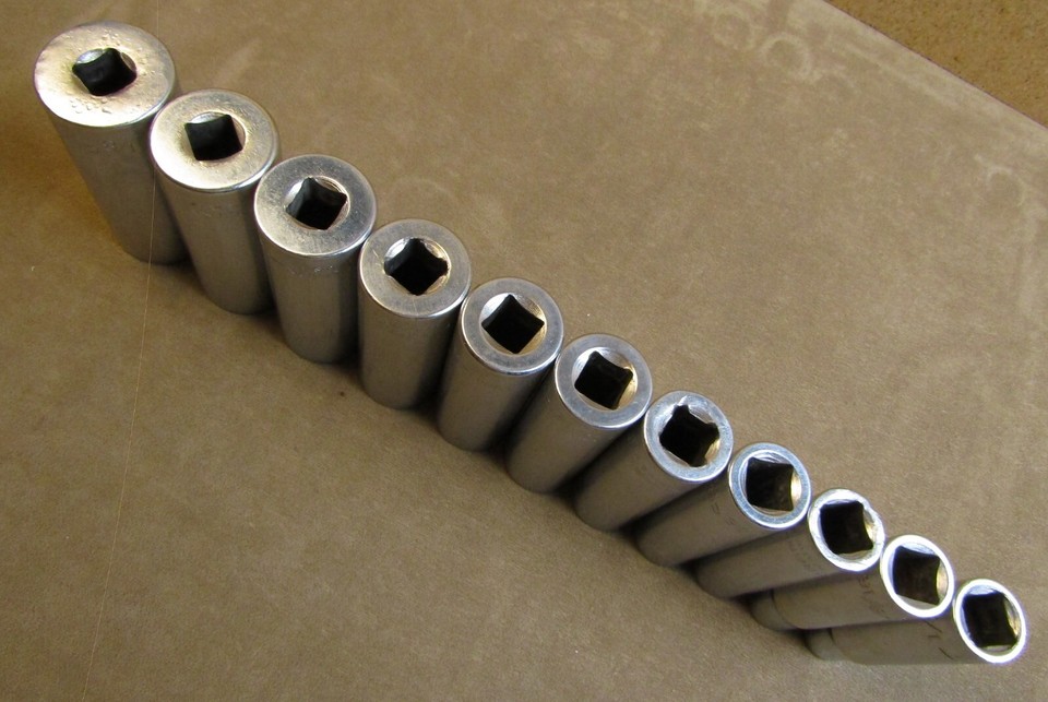 NICE! VINTAGE CRAFTSMAN USA -V- SERIES 1/2'' DRIVE DEEP WELL 12 POINT ...