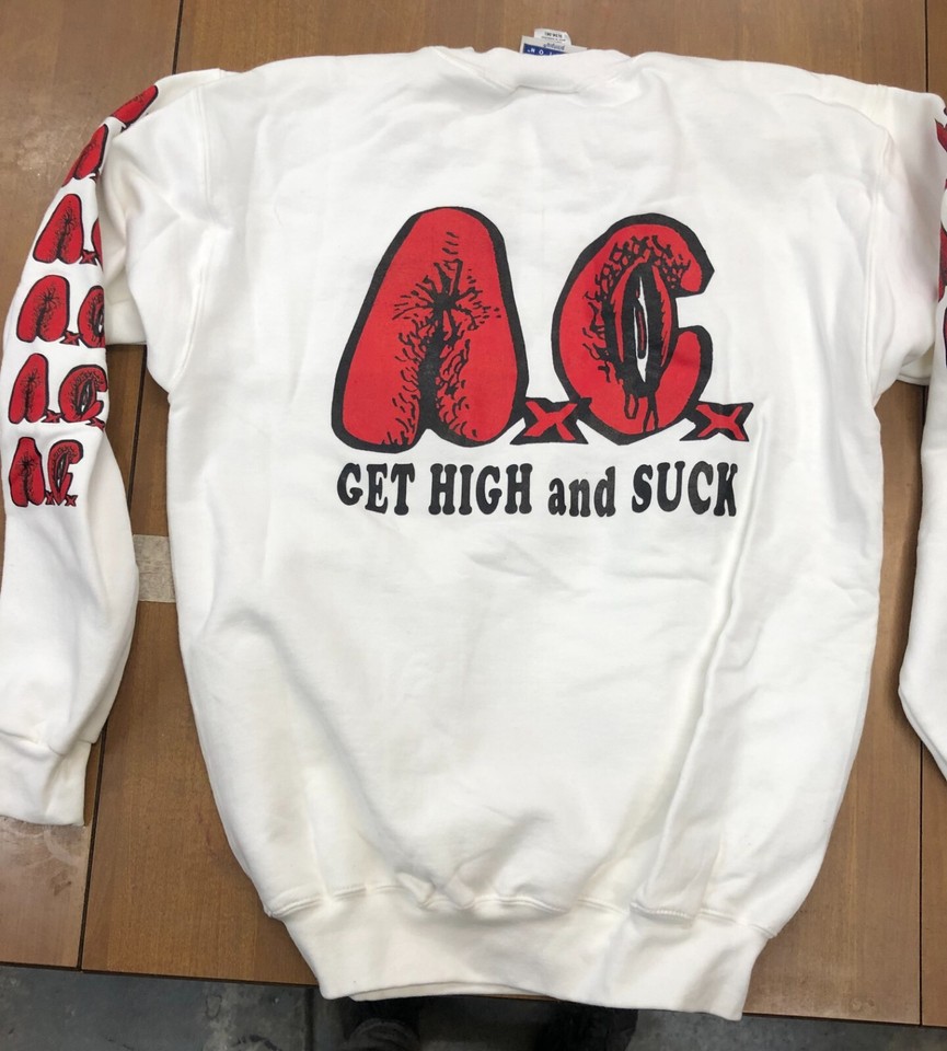 AXCX pullover crewneck sweatshirt spazz repulsion infest kbd punk metal ...