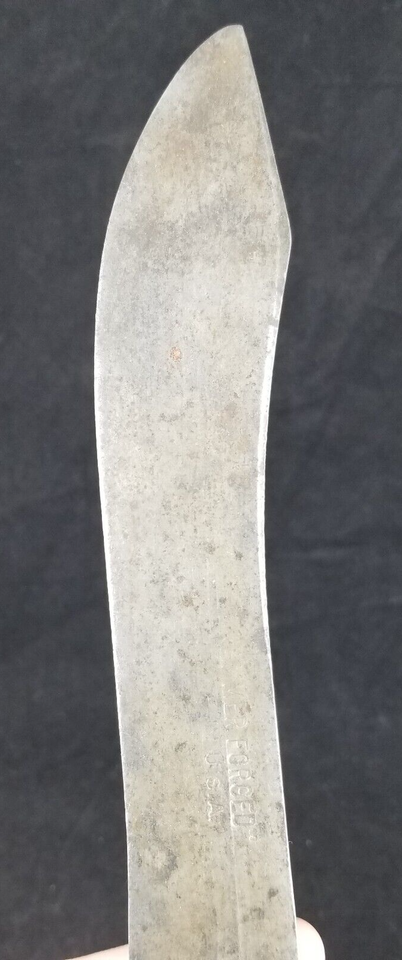 Primitive 1900's butcher knife antique "DUNLAP Hammer Forged USA ...