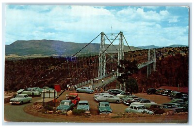 1960 Famous Royal Gorge Suspension Bridge Exterior Canon City Colorado ...