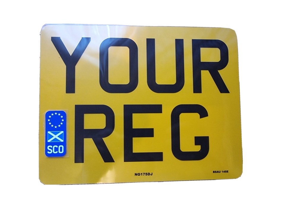 9 X 7 GB MOTORBIKE NUMBER PLATE ROAD LEGAL MOT COMPLIANT | eBay UK