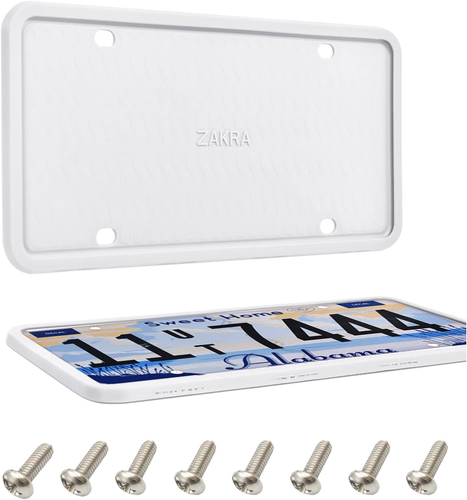 License Plate Frames,2 Pack Silicone License Plate Frames,Premium ...