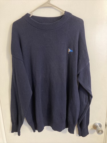 Andrew Rohan Men’s Sweater Navy Blue Extra Large Golf 90's Vintage USA ...