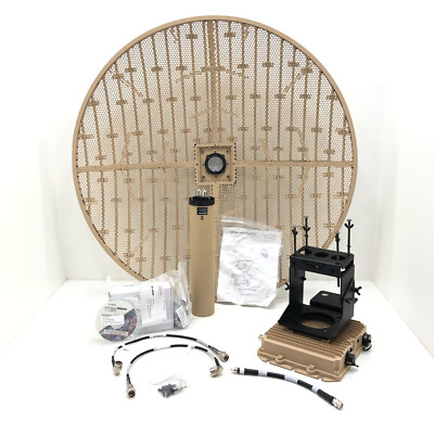 Harris RF-7800W-OU501 Falcon III HCLOS Ethernet Radio w Antenna Dish ...