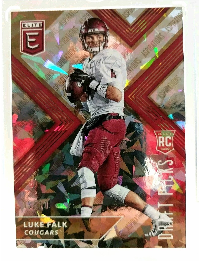 2018 Elite Draft Picks Luke Falk ASPIRATION GOLD💛CRACKED ICE SP *08/10 ...