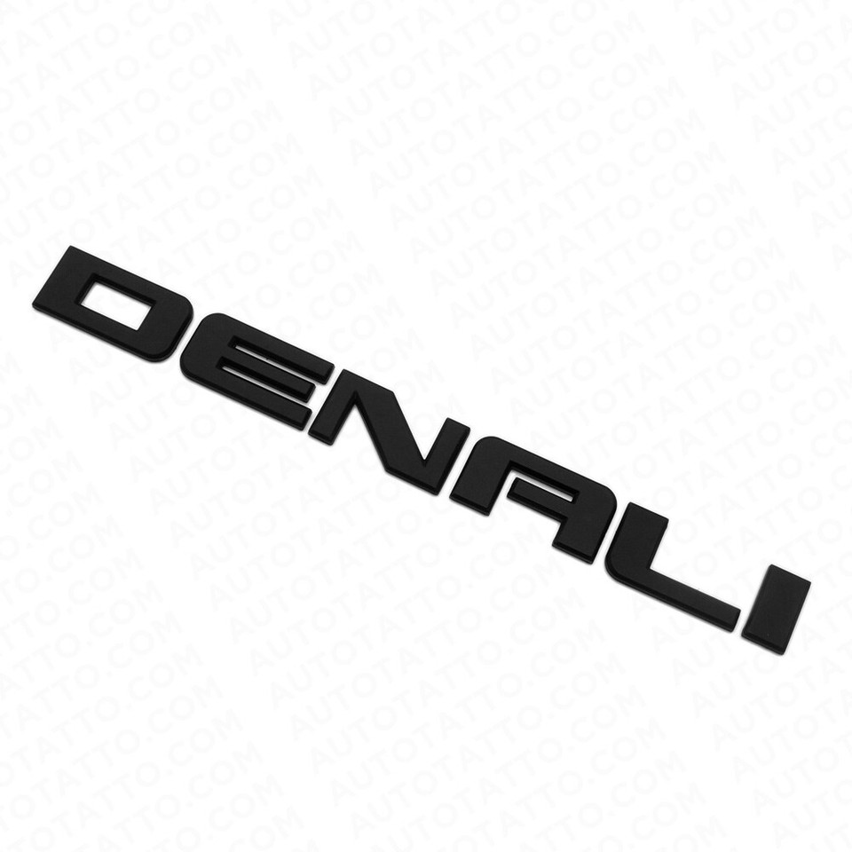 2x Denali Door Tailgate Letter Nameplate Emblem HD Badge GMC 3D HD ...