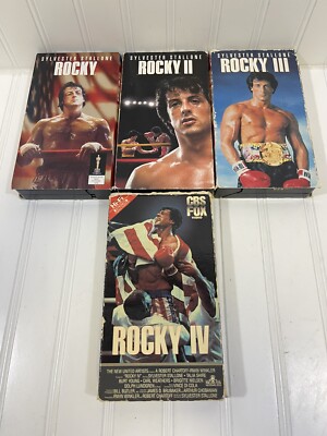 Rocky 1 Thru 4 Lot VHS 1986 CBS/Fox And MGM 1996 | eBay