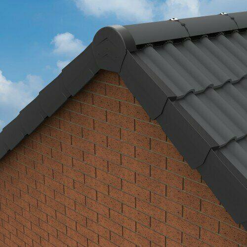 Manthorpe Black Dry Verge, Tile End Cap, Eaves Closure & Ridge Caps ...
