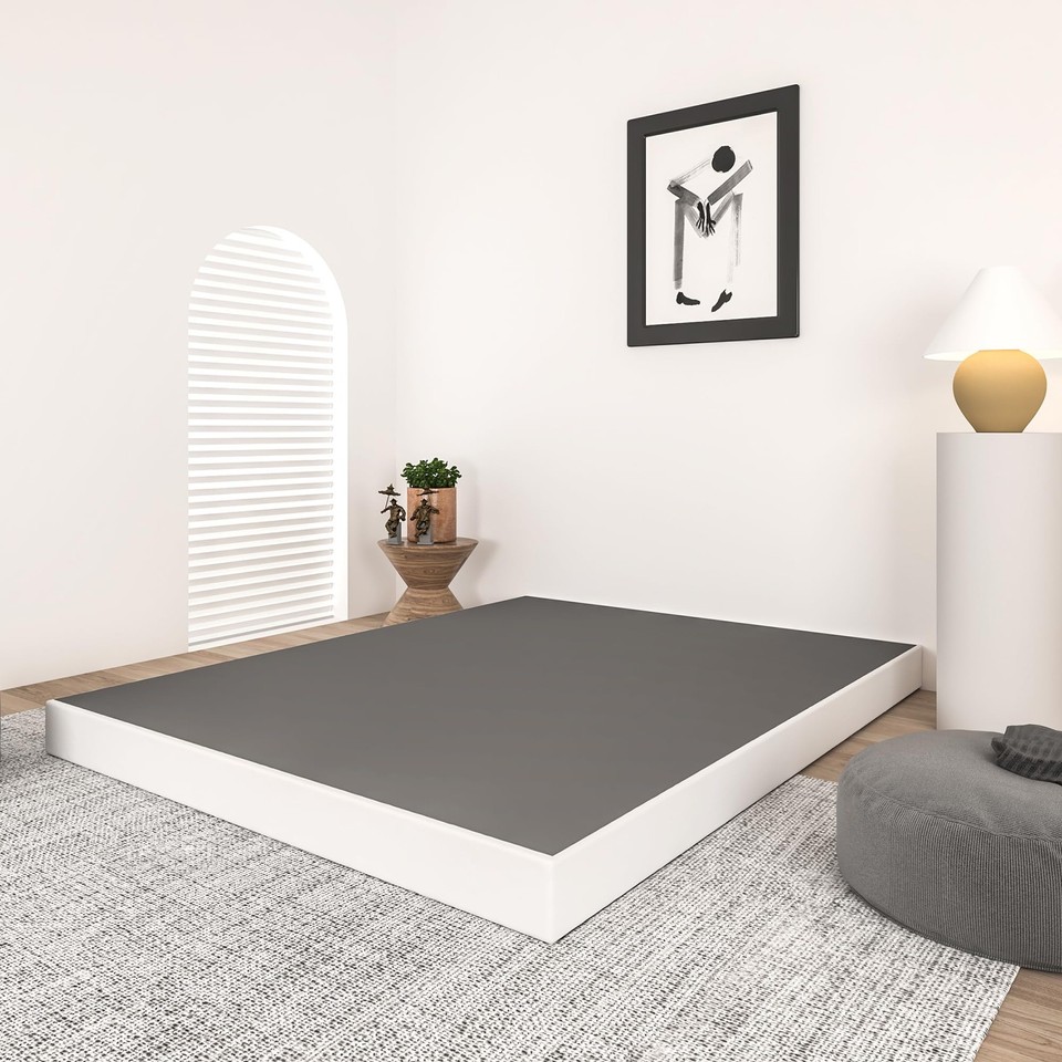 5 Inch Box Spring for Queen Bed, Heavy Duty Metal Mattress Foundation ...