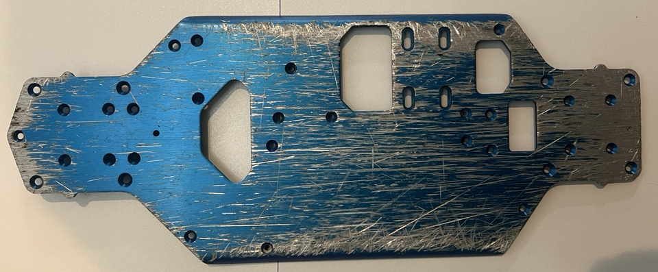 Team Associated Nitro TC3 NTC3 Blue Aluminum Chassis Plate ASC2224 Used ...