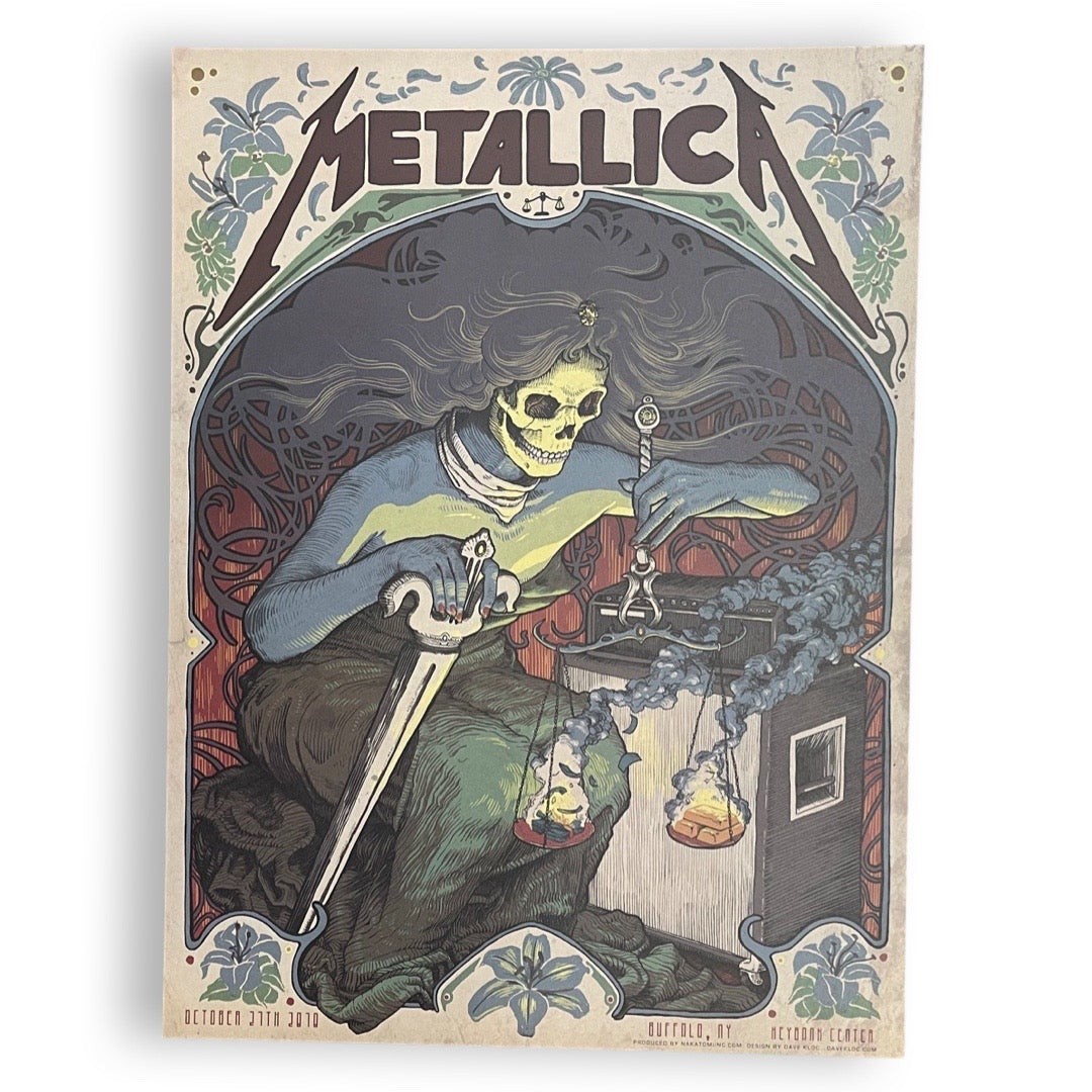 Metallica October 27, 2018 Buffalo [Nakatomi Screen Print] | eBay