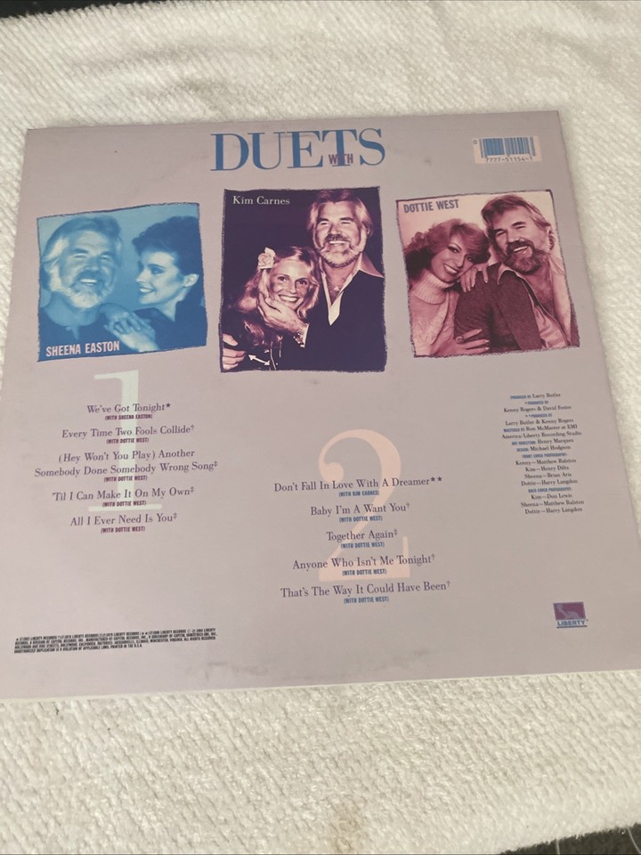 Kenny Rogers Duets 1984 Vinyl LP Record Album Country Music | eBay