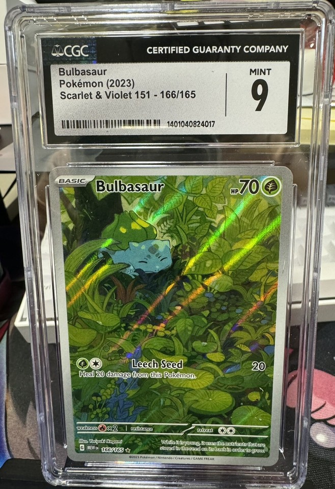 Pokémon TCG Bulbasaur Scarlet & Violet-151 166/165 Holo Illustration ...