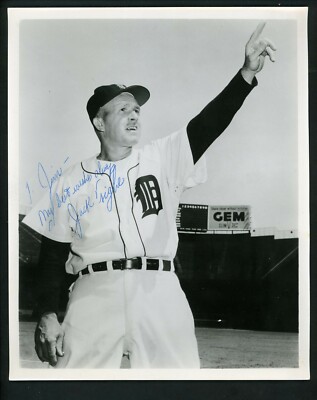 Jack Tighe SIGNED Autographed Detroit Tigers Team Issued 1957 Press ...