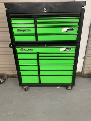 Snap On 40 Inch Tool Box, Cabinet Roll Cab, Extreme Green | eBay UK