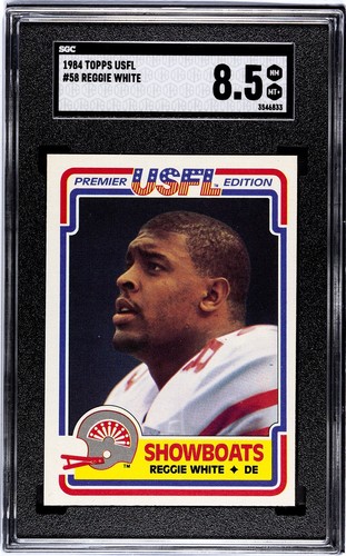 1984 Topps USFL Reggie White #58 rookie card SGC 8.5 | eBay