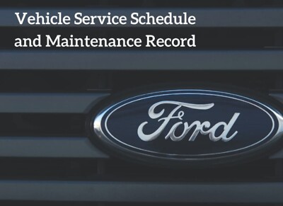 Ford Owner's Warranty Handbook Service Log Book service book NEW | eBay ...