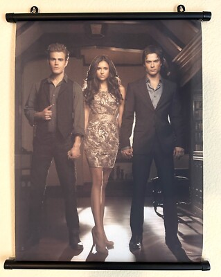 The Vampire Diaries TV Show Fabric Wall Scroll Poster,Stefan,Elena ...