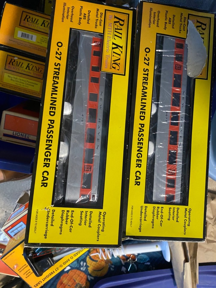 MTH Rail King EP-5 Locomotive with (4) MTH PASSENGER CARS | eBay