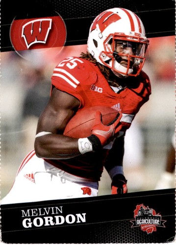 2014 Wisconsin Badgers College Football Card Melvin Gordon Poor | eBay