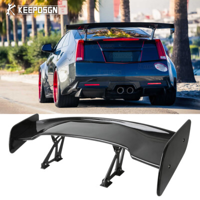 Gloss 46" Rear Trunk Spoiler Racing High Stand GT Wing For Cadillac CTS ...