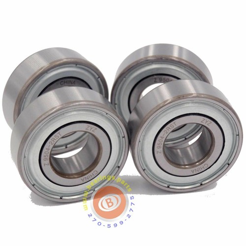 (Qty 4) Z9504-RST Lawn Mower Bearing 3/4" Bore 204BBAR P204RR6 JD9236 ...