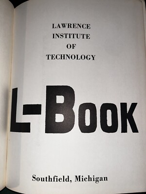 Lawrence Institute Of Technology Yearbook 1963 | eBay